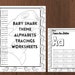 Baby Shark Theme Alphabets Tracing Worksheets, Baby Shark Boarder ...