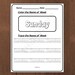 Days of the Week Tracing Worksheets / Tracing Printable for - Etsy