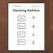 1 to 10 Matching Addition Worksheets 10 Add and Match Fun - Etsy