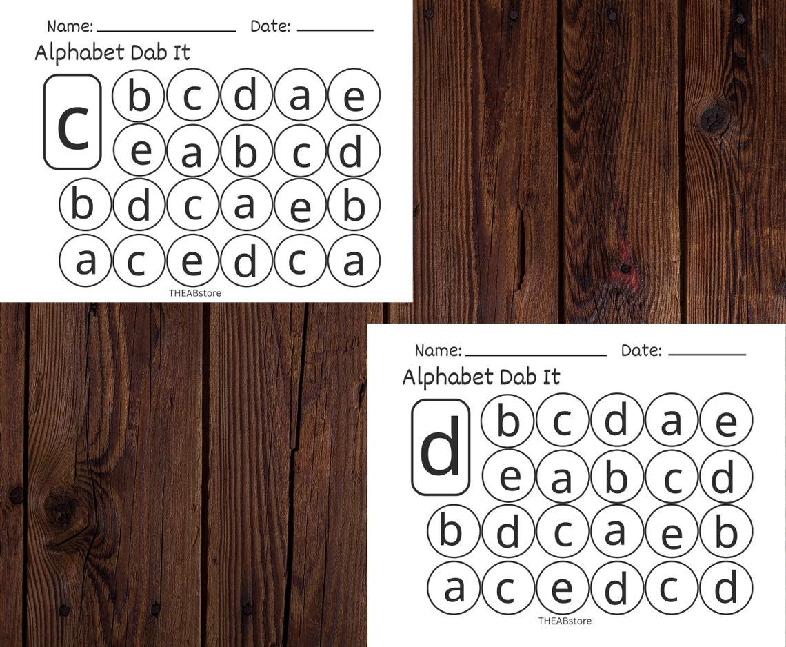 26 Lowercase Alphabet Dab It With 1 Cover Page ,26 Printable Alphabet ...