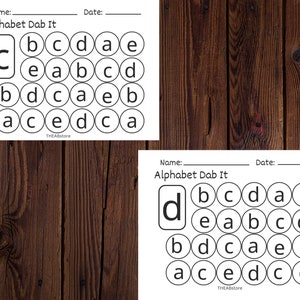26 Lowercase Alphabet Dab It With 1 Cover Page ,26 Printable Alphabet ...