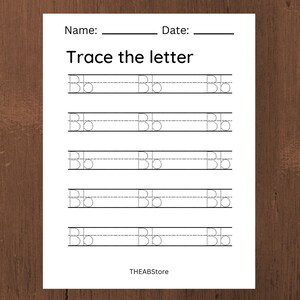 26 Printable Trace the Alphabet Worksheets. Preschool-kdg Phonics - Etsy
