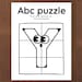 Printable Alphabet Puzzle , Letter Matching Cards, Letter Recognition ...