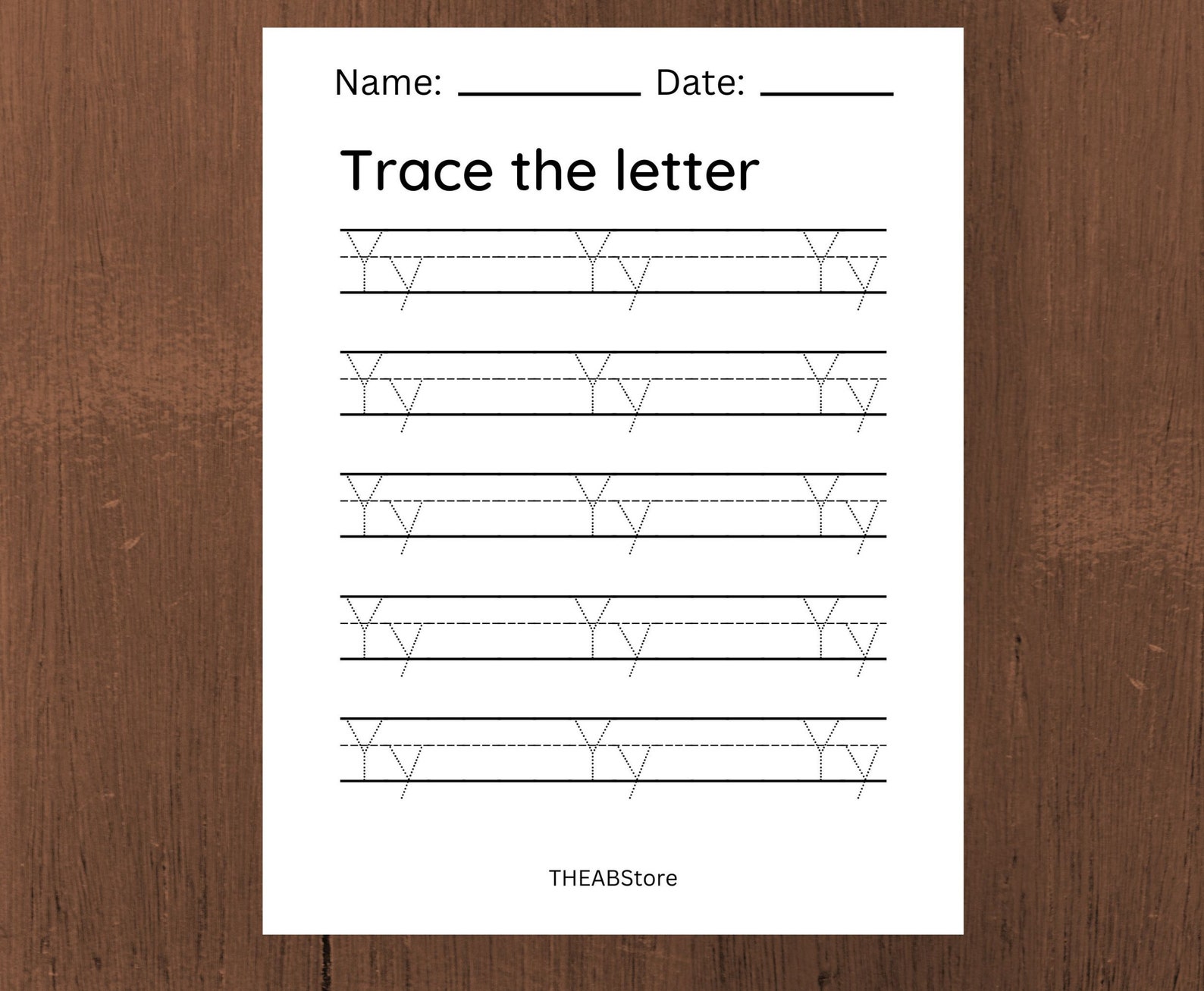 26 Printable Trace the Alphabet Worksheets. Preschool-kdg Phonics - Etsy