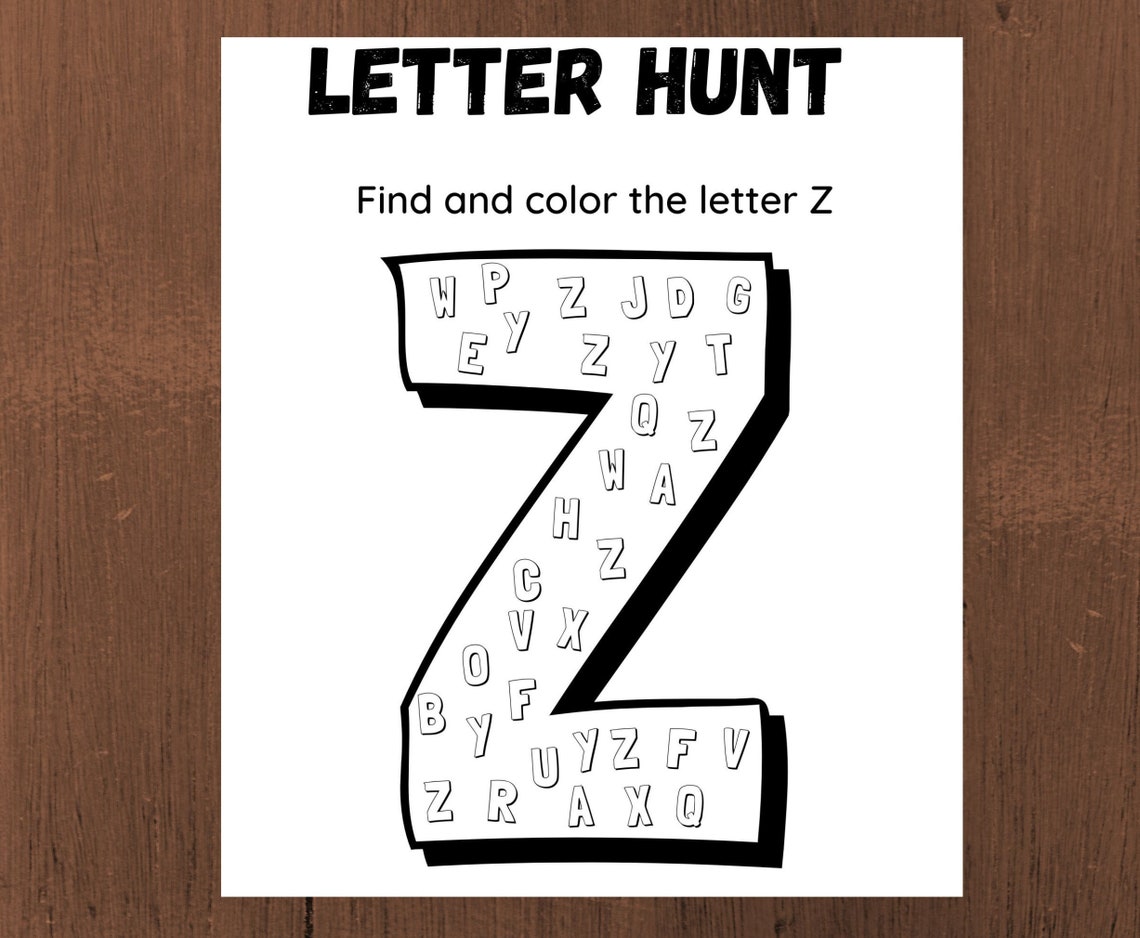 Letter Hunt, Preschool Games, Alphabet Games, Alphabet Activity - Etsy