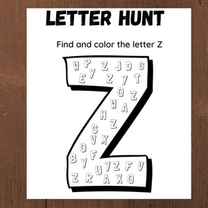 Letter Hunt, Preschool Games, Alphabet Games, Alphabet Activity - Etsy