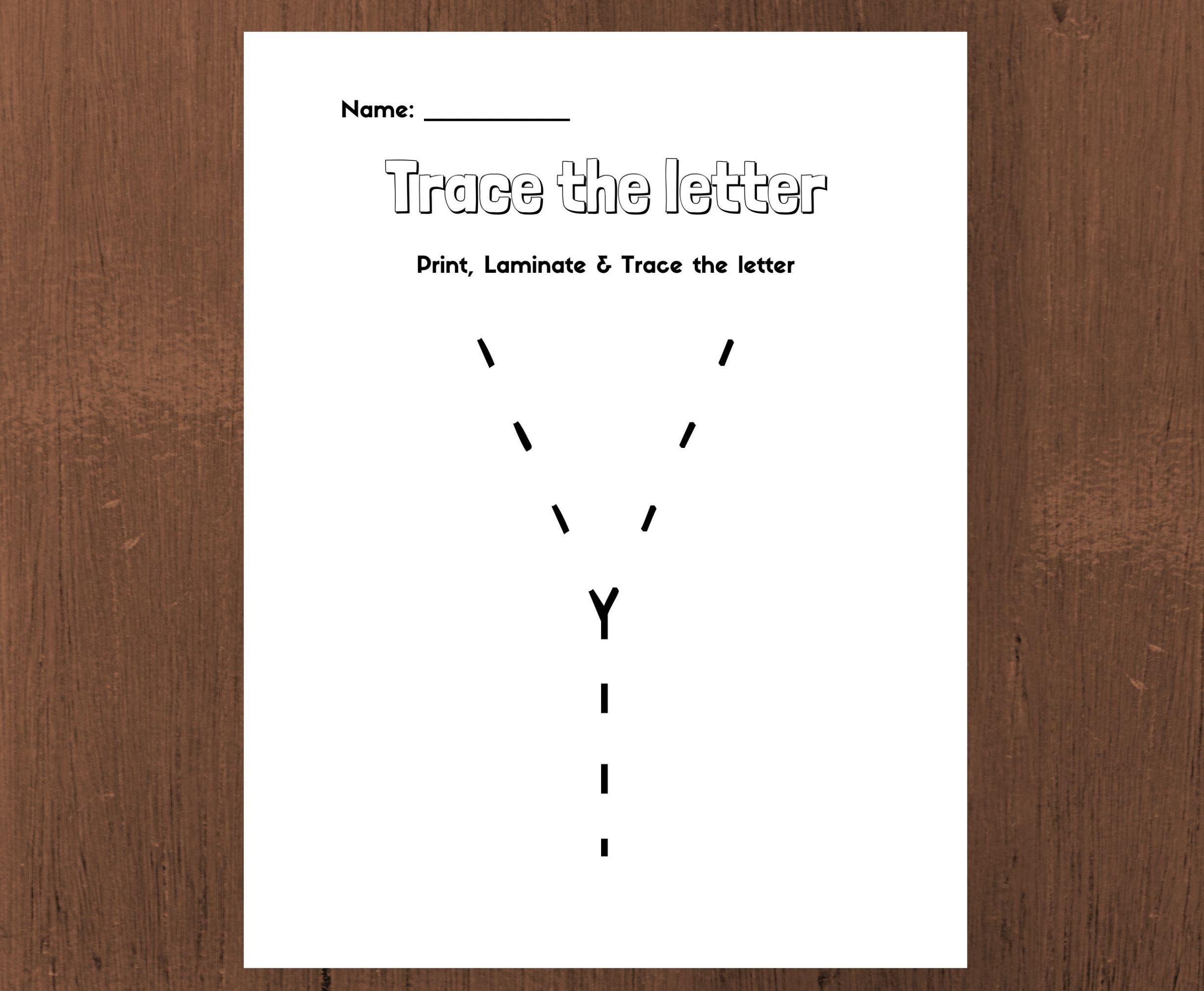 26 Printable Trace the Alphabet Worksheets. Preschool-kdg Phonics. - Etsy