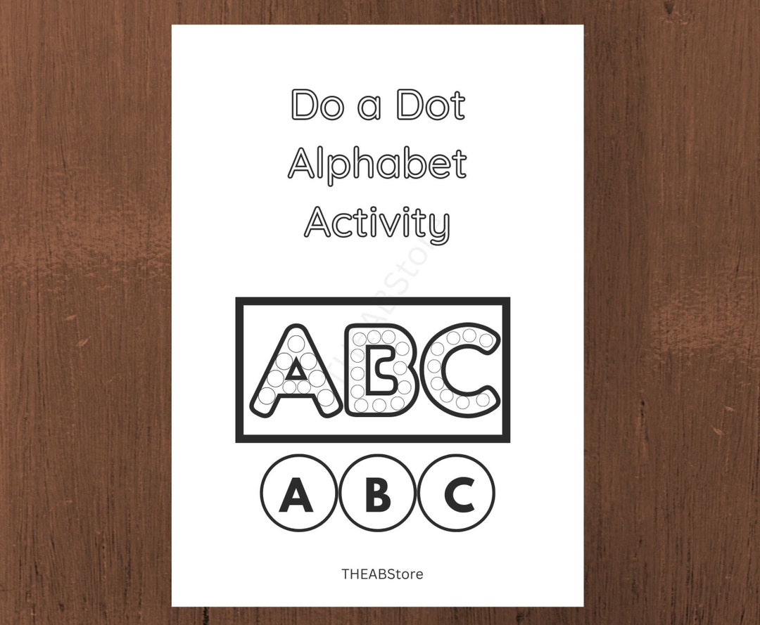 26 Printable Alphabet Uppercase Do-a-dots Worksheets. Preschool-kdg ...