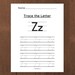 26 Printable Trace the Alphabet Worksheets. Preschool-kdg Phonics,26 ...