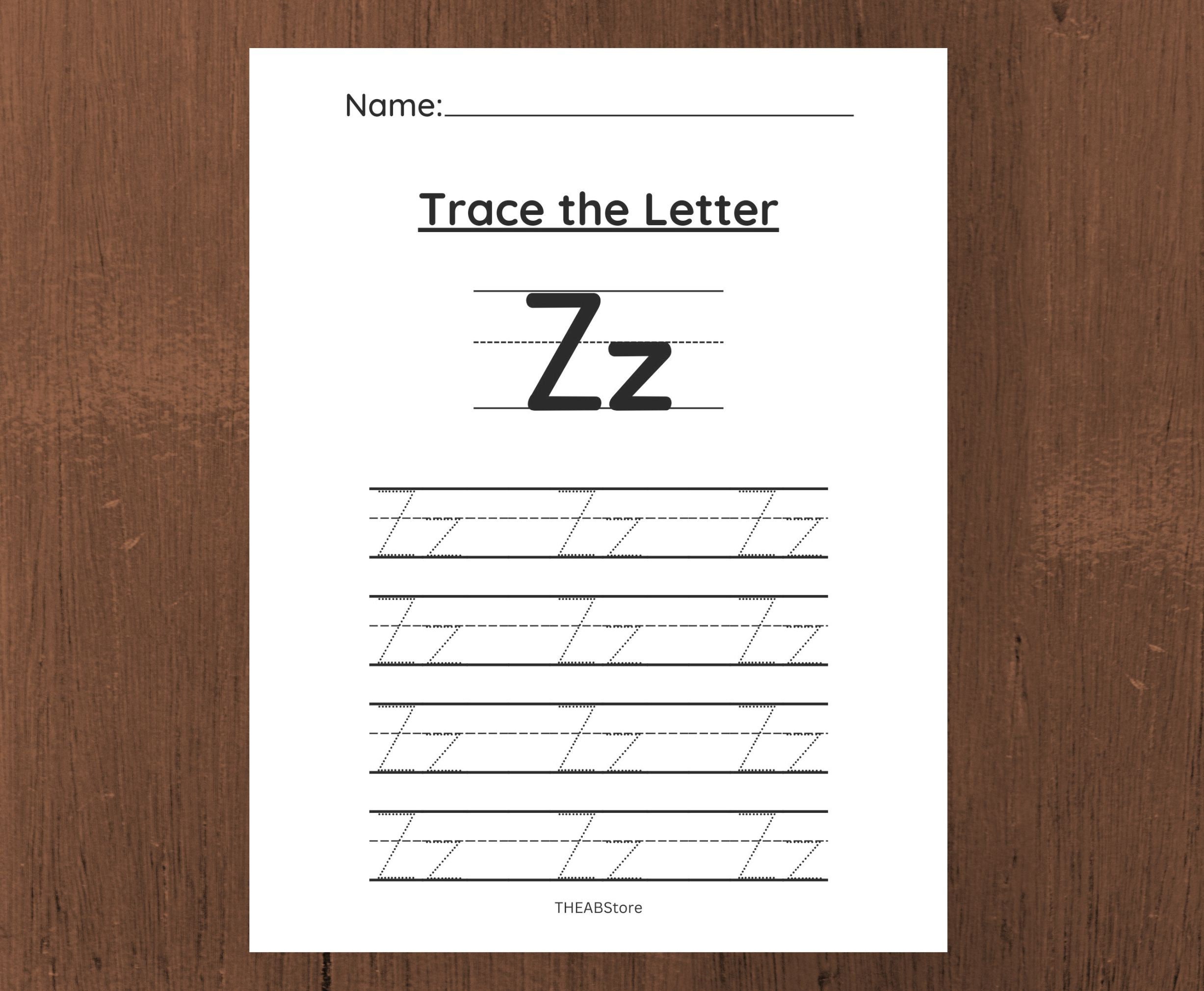 26 Printable Trace the Alphabet Worksheets. Preschool-kdg Phonics,26 ...