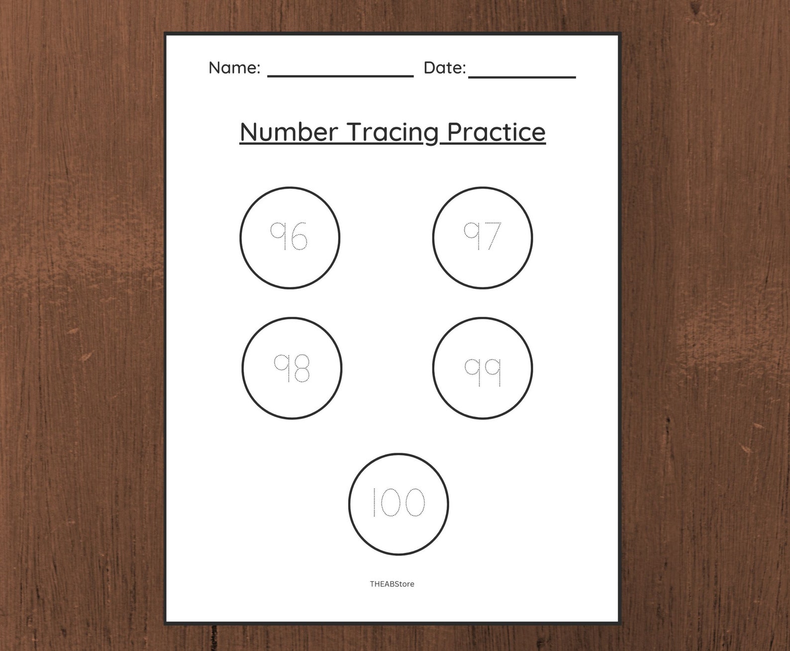 1 to 100 Number Tracing Worksheets, Traceable Numbers, Preschool ...