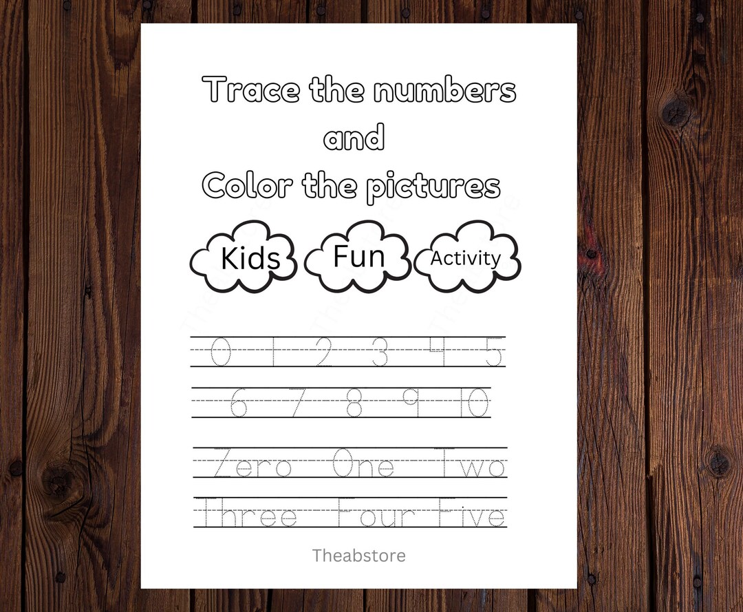 21 Printable Numbers 0 to 20 Tracing Worksheets. Preschool-kindergarten ...