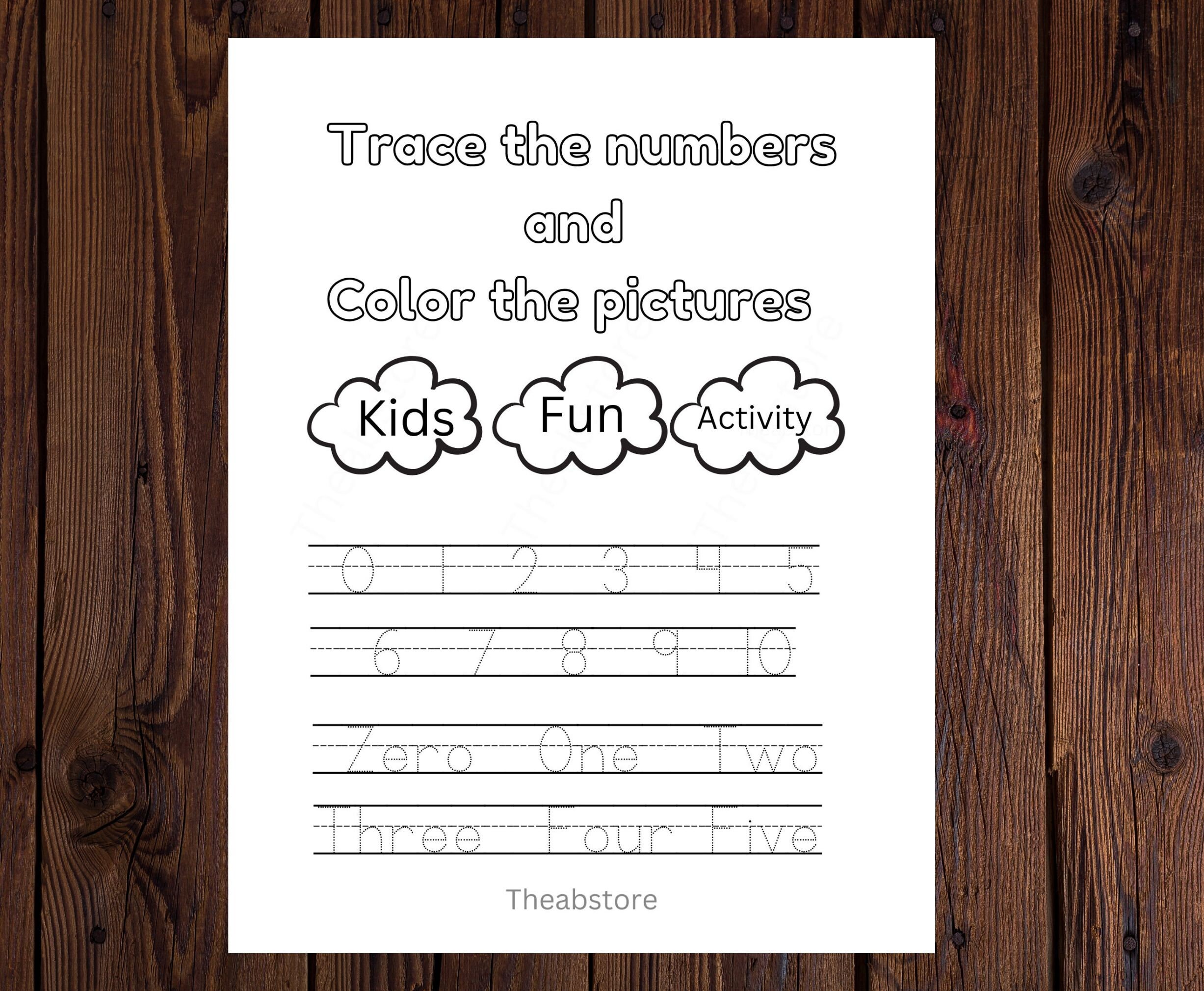 21 Printable Numbers 0 to 20 Tracing Worksheets. Preschool-kindergarten ...