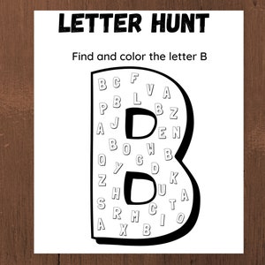 Letter Hunt, Preschool Games, Alphabet Games, Alphabet Activity - Etsy