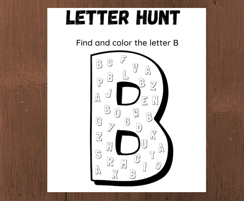 Letter Hunt, Preschool Games, Alphabet Games, Alphabet Activity - Etsy