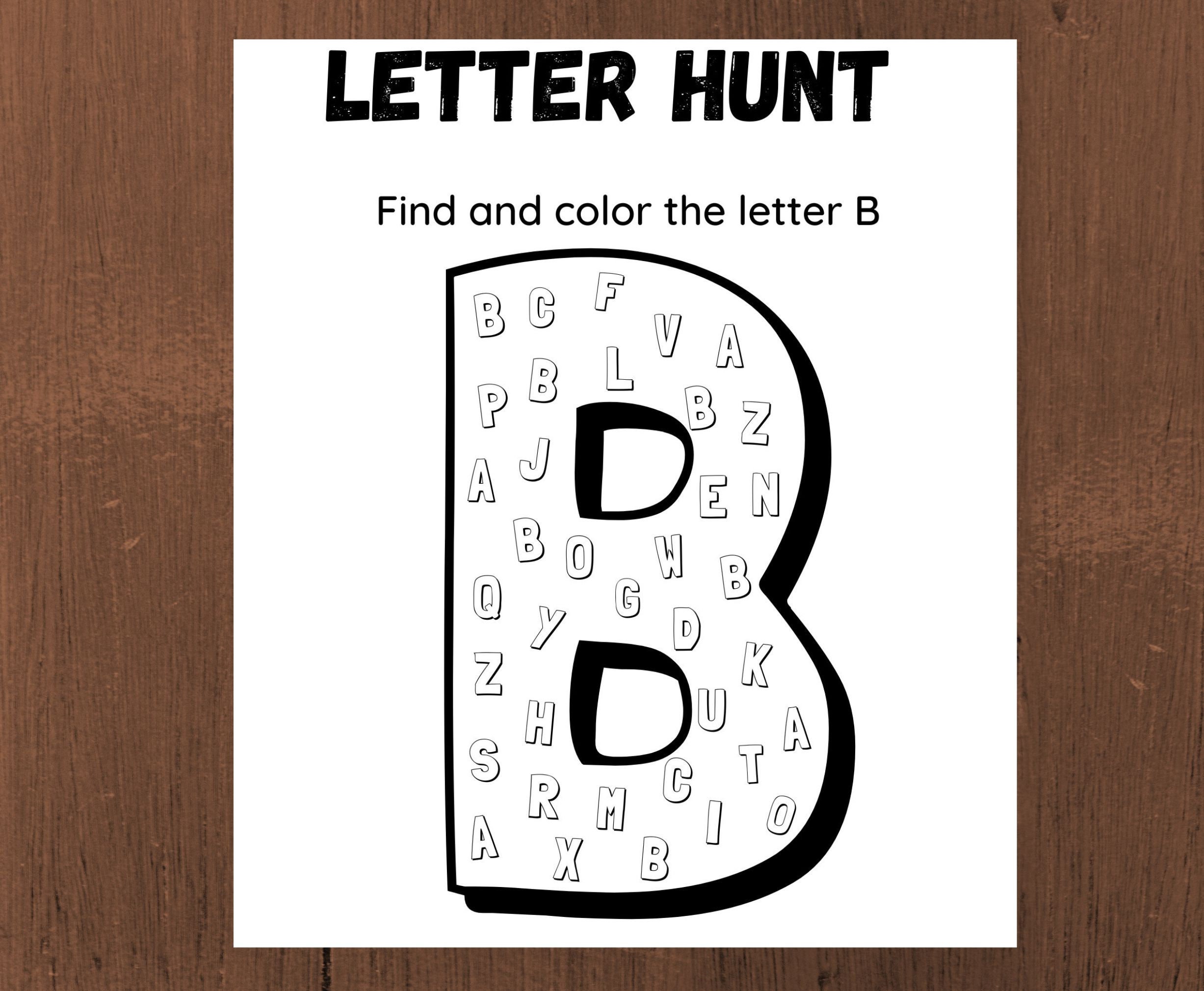 Letter Hunt, Preschool Games, Alphabet Games, Alphabet Activity - Etsy