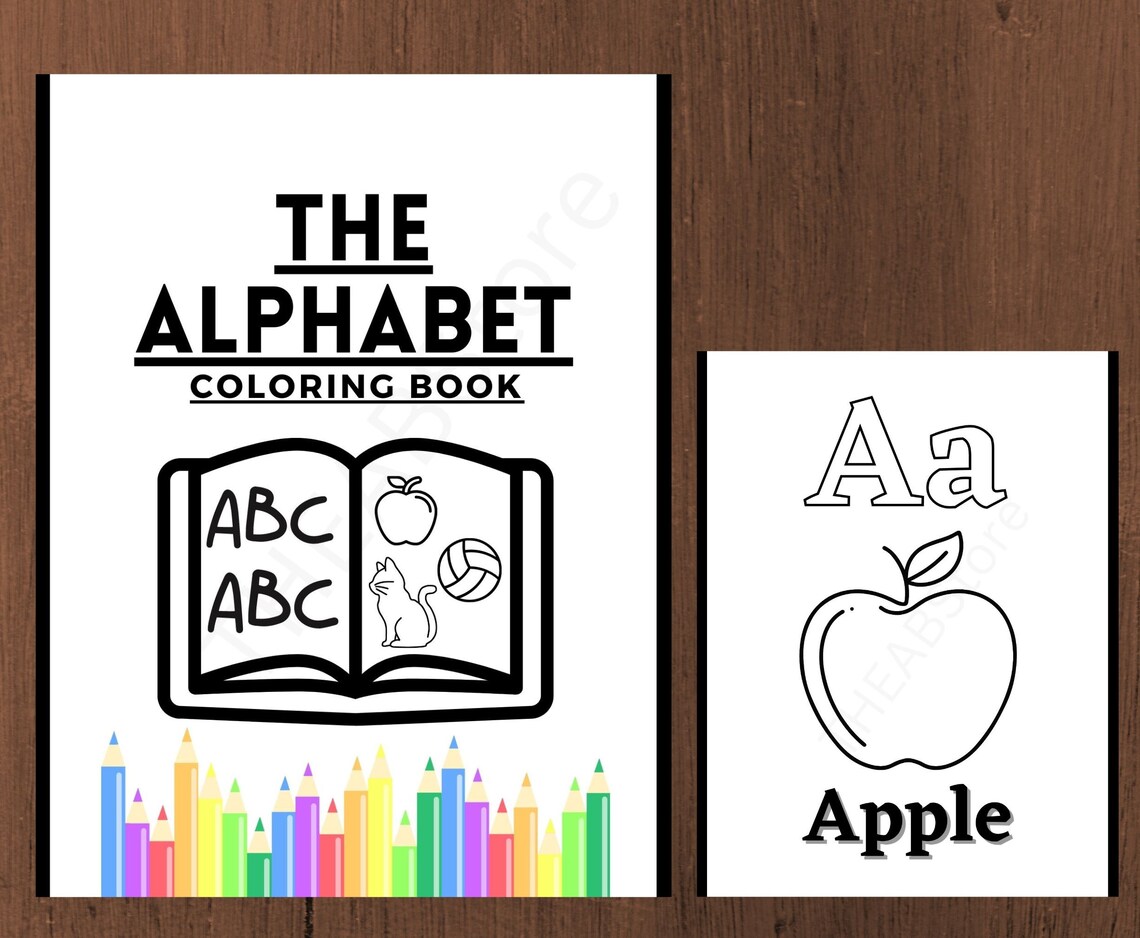 Alphabet Worksheets coloring Printable Alphabets Coloring Book ...