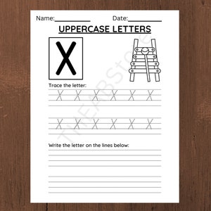 26 Printable Trace the Alphabet Worksheets. Preschool-kdg Phonics,trace ...