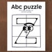 Printable Alphabet Puzzle , Letter Matching Cards, Letter Recognition ...