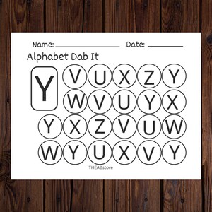 26 Uppercase Alphabet Dab It With 1 Cover Page ,26 Printable Alphabet ...