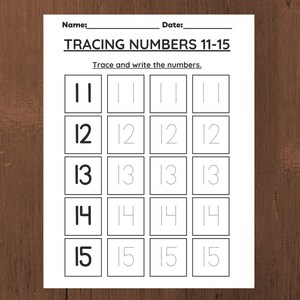 1 to 50 Number Tracing Worksheets, Traceable Numbers, Preschool ...