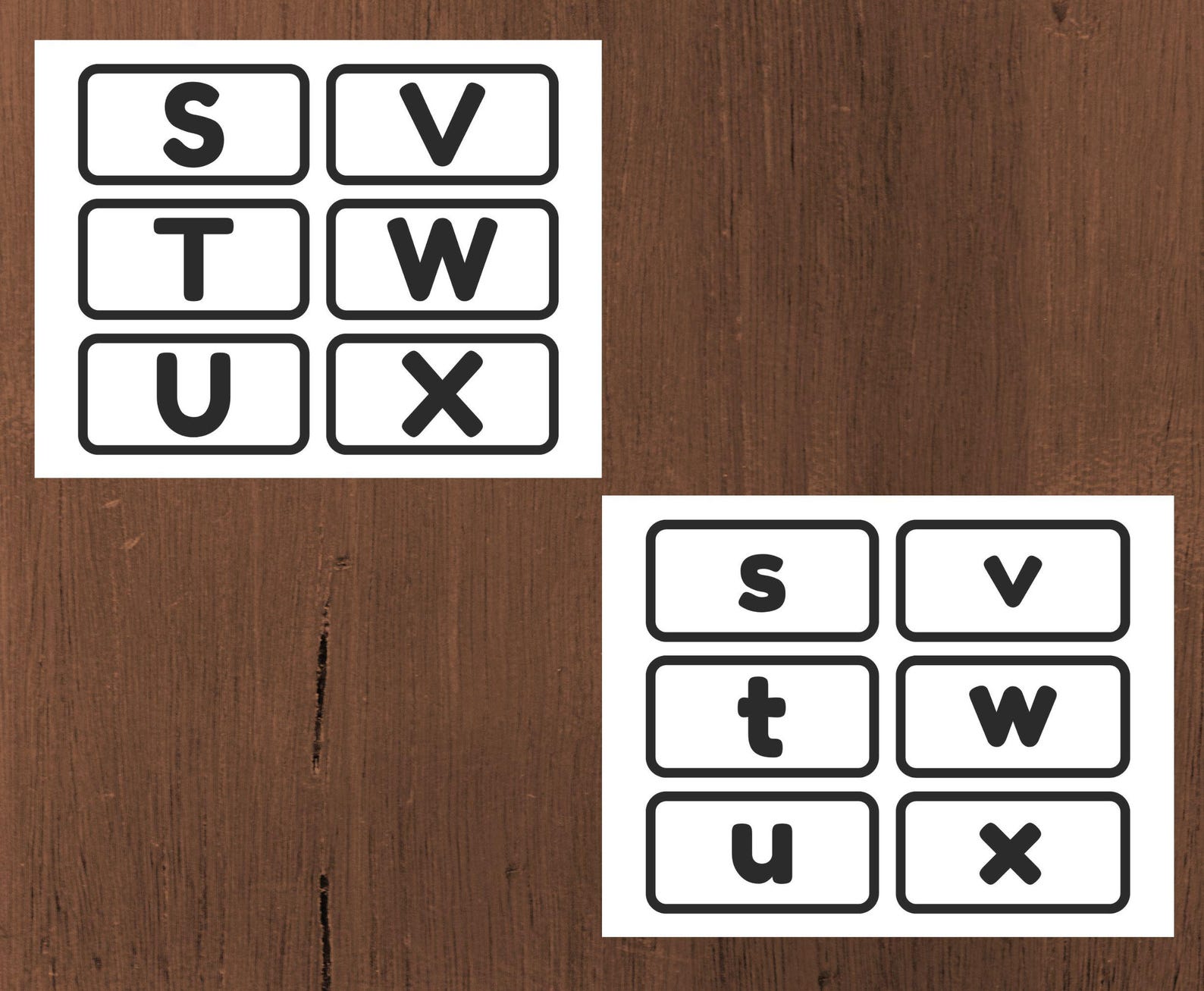 26 Printable Uppercase and Lowercase Alphabet Flashcards. Preschool ...
