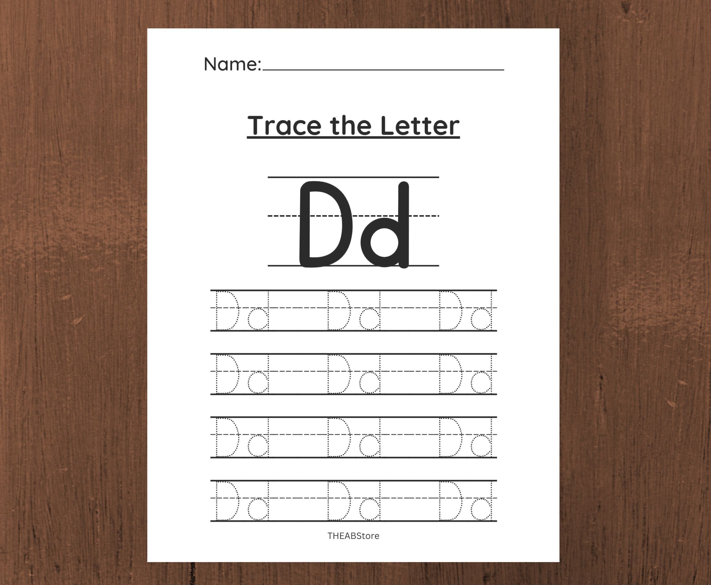26 Printable Trace the Alphabet Worksheets. Preschool-kdg Phonics,26 ...