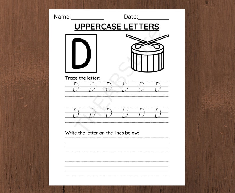 26 Printable Trace the Alphabet Worksheets. Preschool-kdg Phonics,trace ...