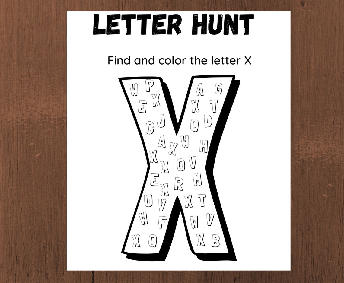 Letter Hunt, Preschool Games, Alphabet Games, Alphabet Activity - Etsy