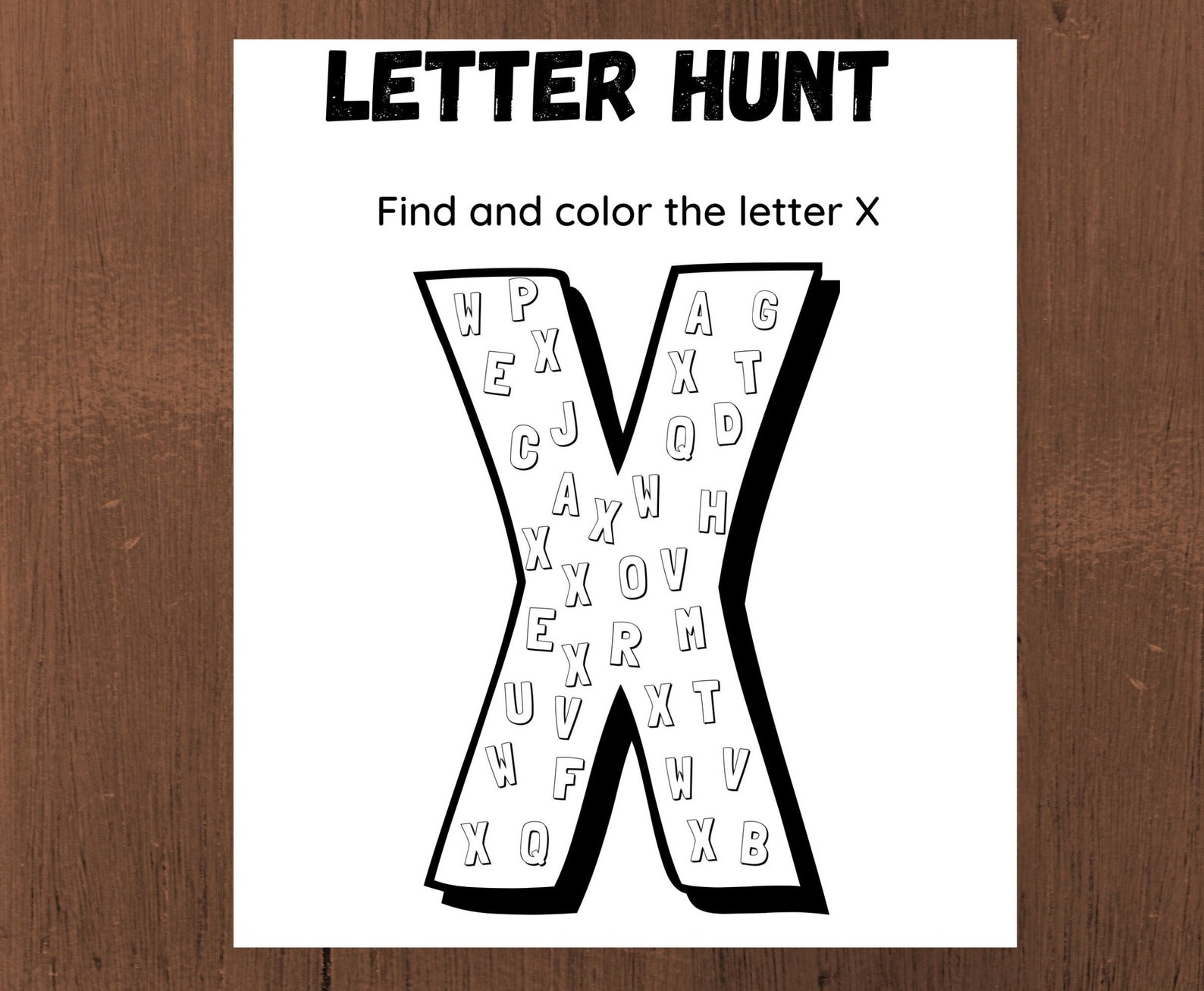 Letter Hunt, Preschool Games, Alphabet Games, Alphabet Activity - Etsy