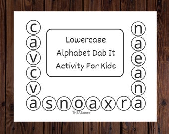 26 Printable Alphabet Uppercase Dab It Worksheets. Preschool Dab It ...