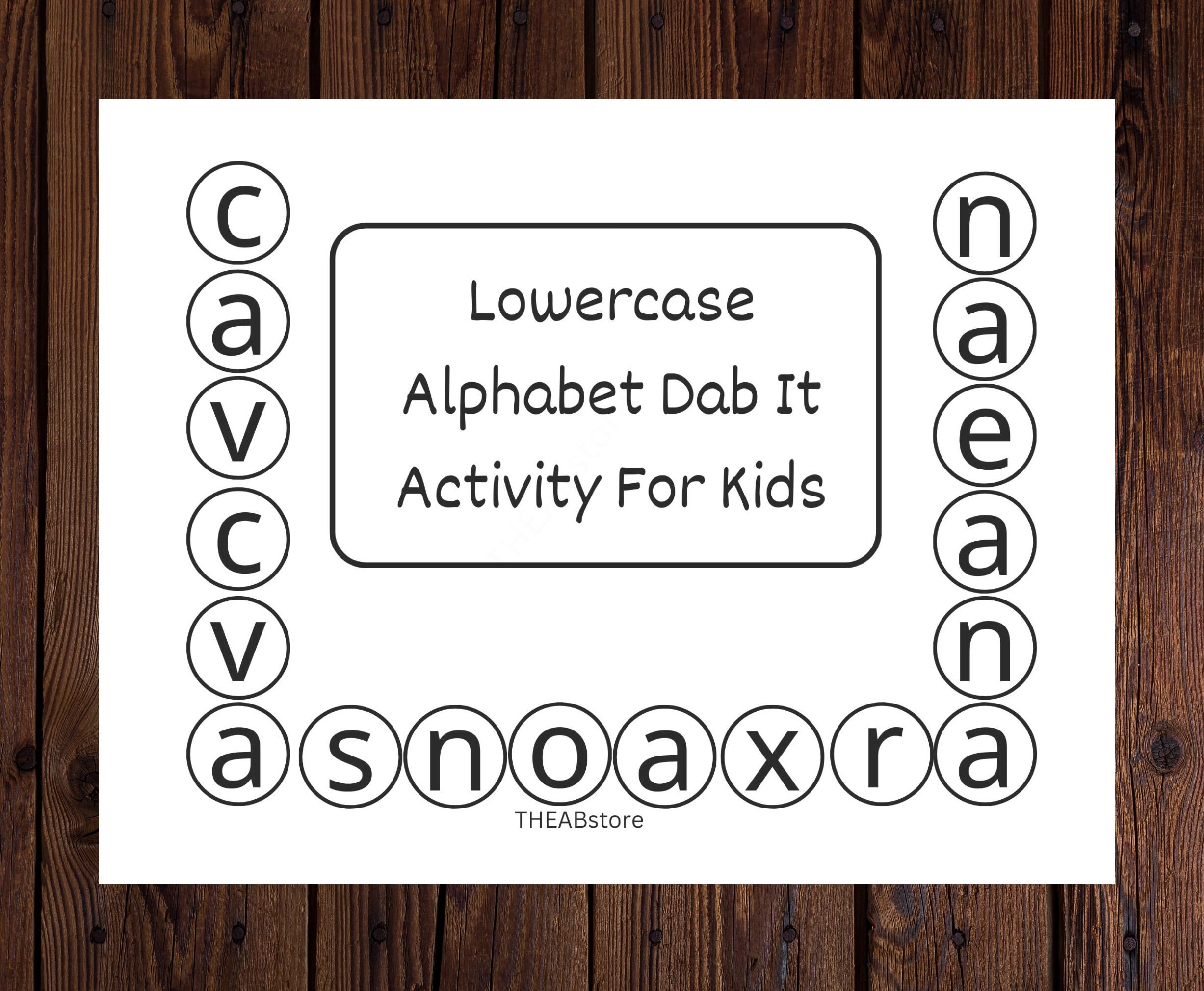 26 Lowercase Alphabet Dab It With 1 Cover Page ,26 Printable Alphabet ...