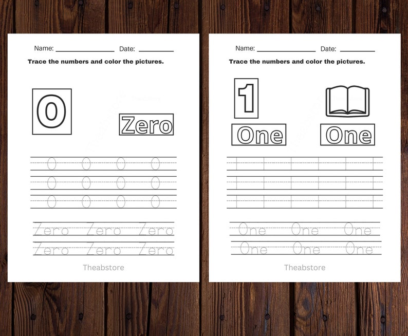 21 Printable Numbers 0 to 20 Tracing Worksheets. Preschool-kindergarten ...