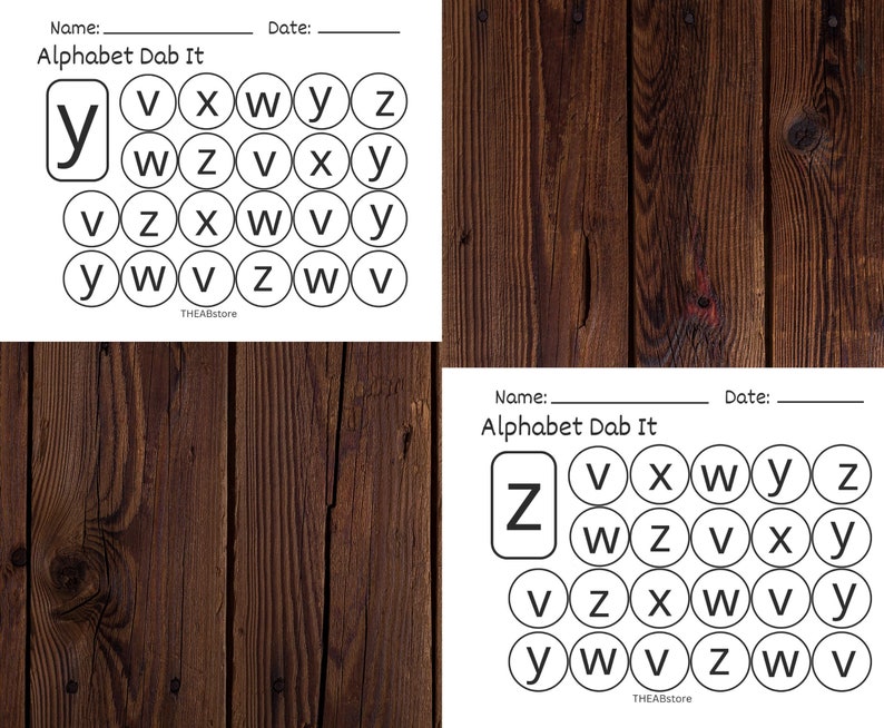26 Lowercase Alphabet Dab It With 1 Cover Page ,26 Printable Alphabet ...