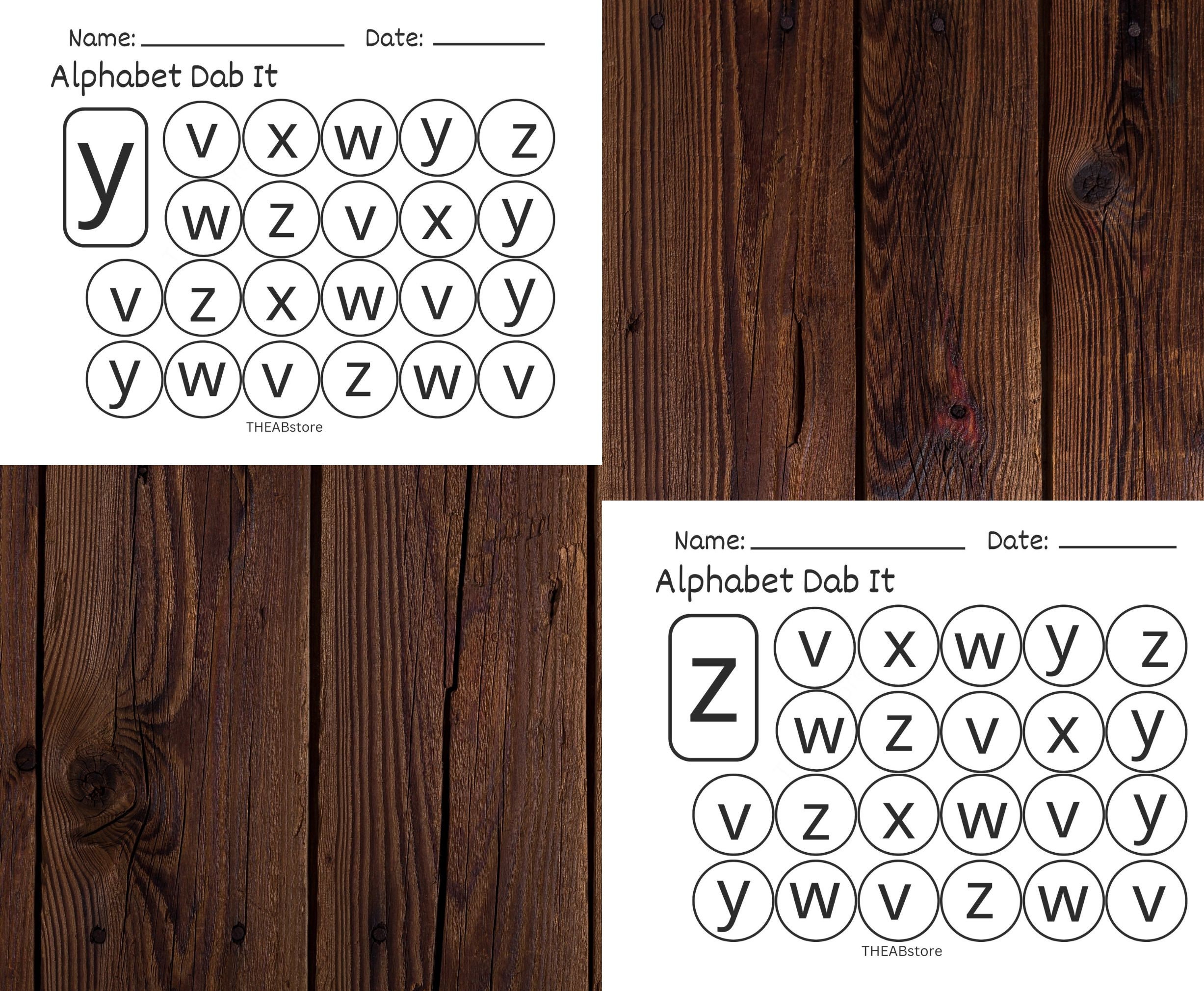 26 Lowercase Alphabet Dab It With 1 Cover Page ,26 Printable Alphabet ...
