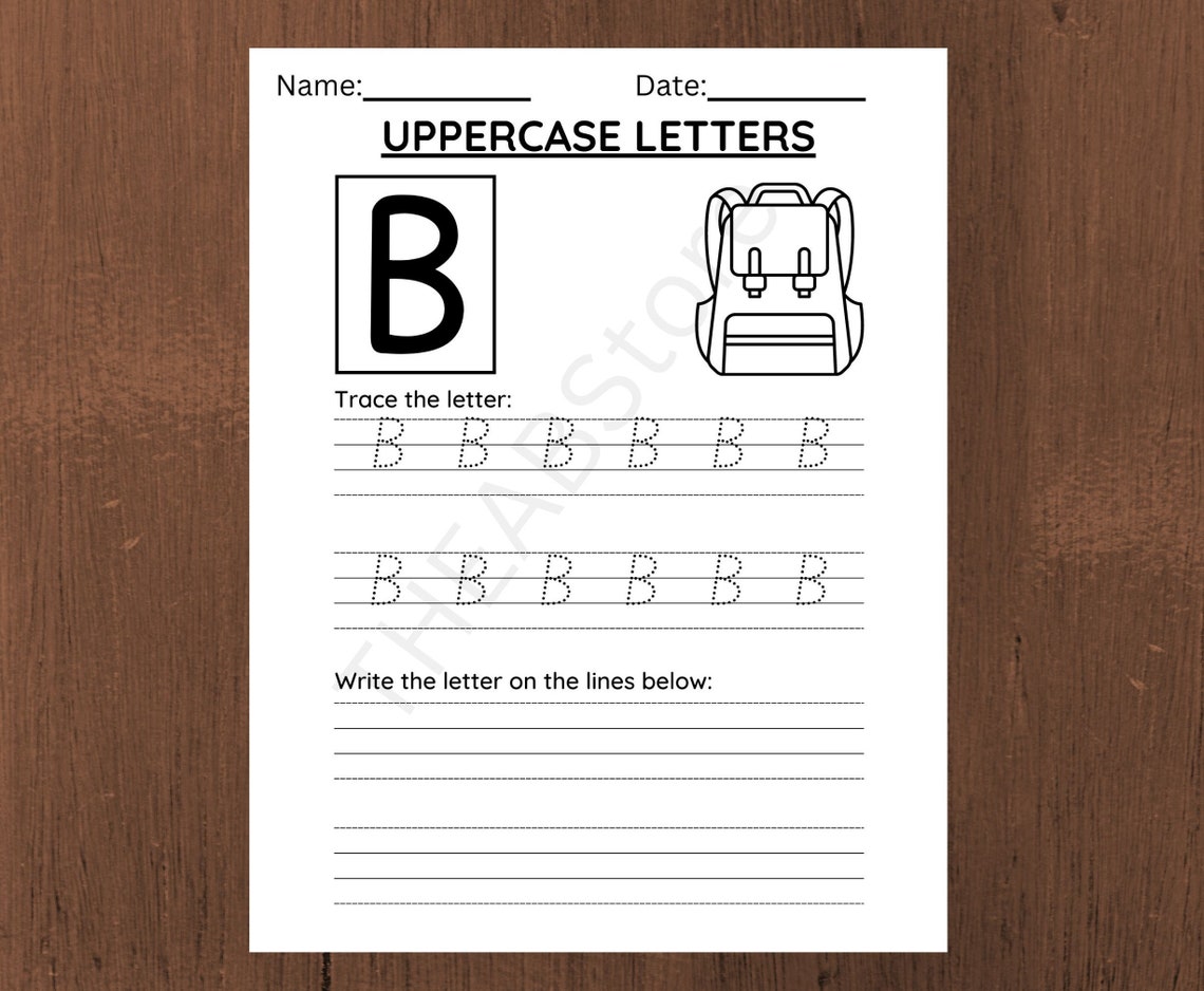 26 Printable Trace the Alphabet Worksheets. Preschool-kdg Phonics,trace ...