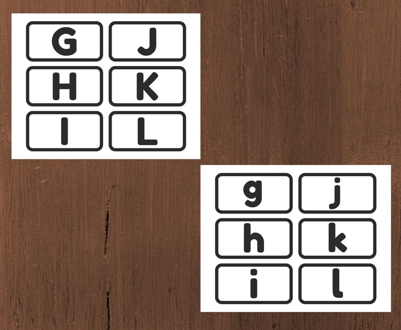 26 Printable Uppercase and Lowercase Alphabet Flashcards. Preschool ...