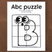 Printable Alphabet Puzzle , Letter Matching Cards, Letter Recognition ...