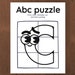 Printable Alphabet Puzzle , Letter Matching Cards, Letter Recognition ...