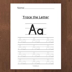 26 Printable Trace the Alphabet Worksheets. Preschool-kdg Phonics,26 ...