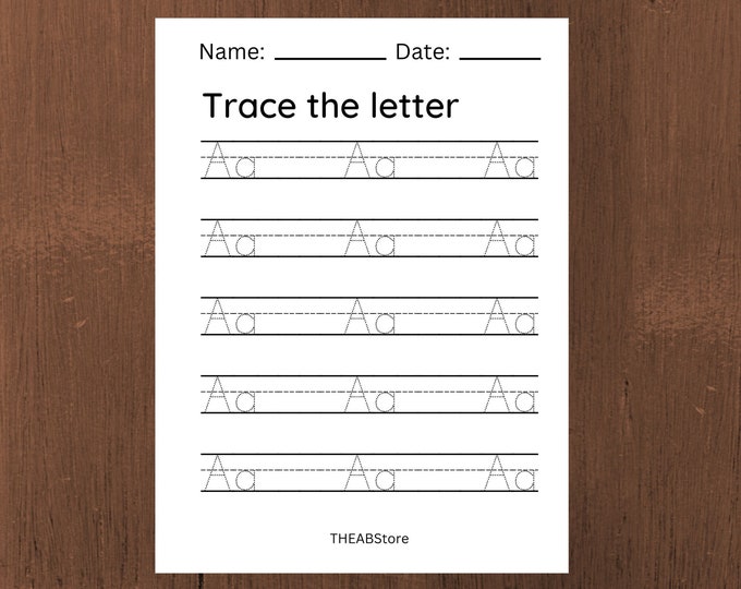 26 Printable Trace the Alphabet Worksheets, Preschool-kdg Phonics ...