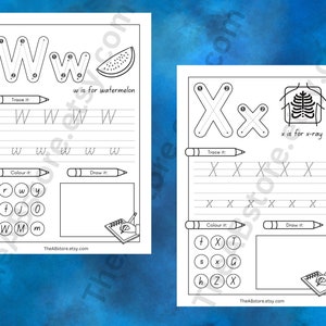 Kindergarten ABC Worksheet. 26 Printable Trace the Alphabet Worksheets ...