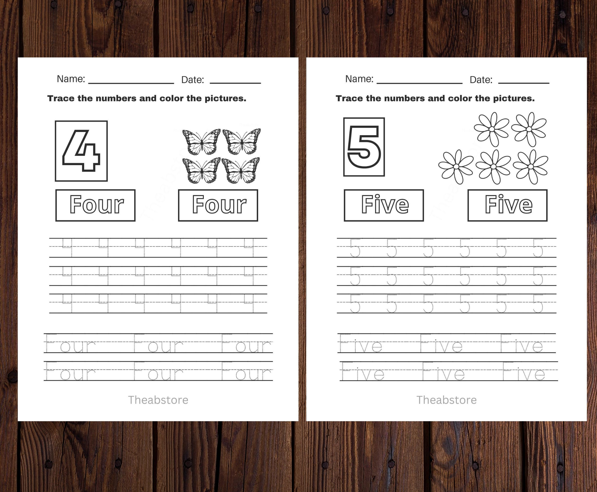 21 Printable Numbers 0 to 20 Tracing Worksheets. Preschool-kindergarten ...