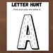 Letter Hunt, Preschool Games, Alphabet Games, Alphabet Activity - Etsy