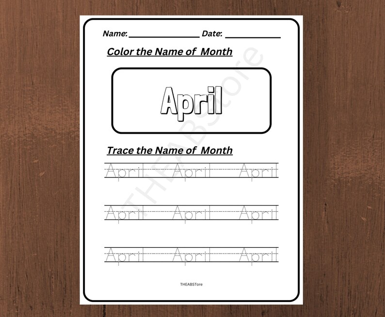 Months of the Year Worksheets Printable, Kindergarten Curriculum ...