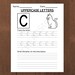 26 Printable Trace the Alphabet Worksheets. Preschool-kdg Phonics,trace ...