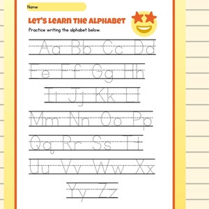 Alphabet Worksheets - Printable - Tracing - Coloring - Homeschool ...
