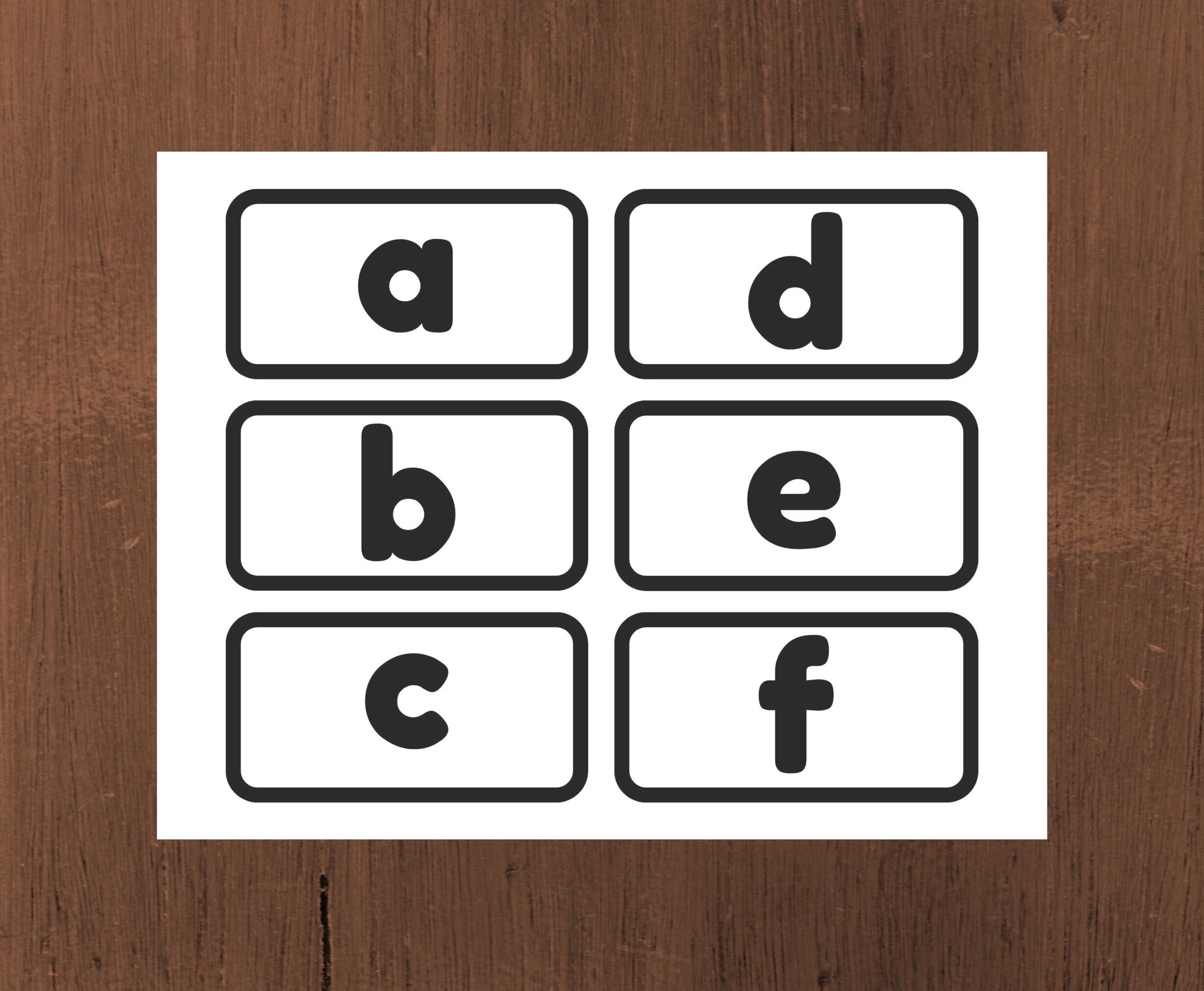 26 Printable Uppercase Alphabet Flashcards. Preschool-kindergarten ...