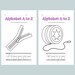 Alphabet Worksheets - Printable - Tracing - Coloring - Homeschool ...