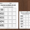 51 to 100 Number Tracing Worksheets, Traceable Numbers, Preschool ...